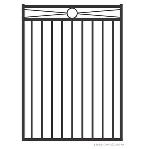 Ring and Cross Deco Side Access Gate